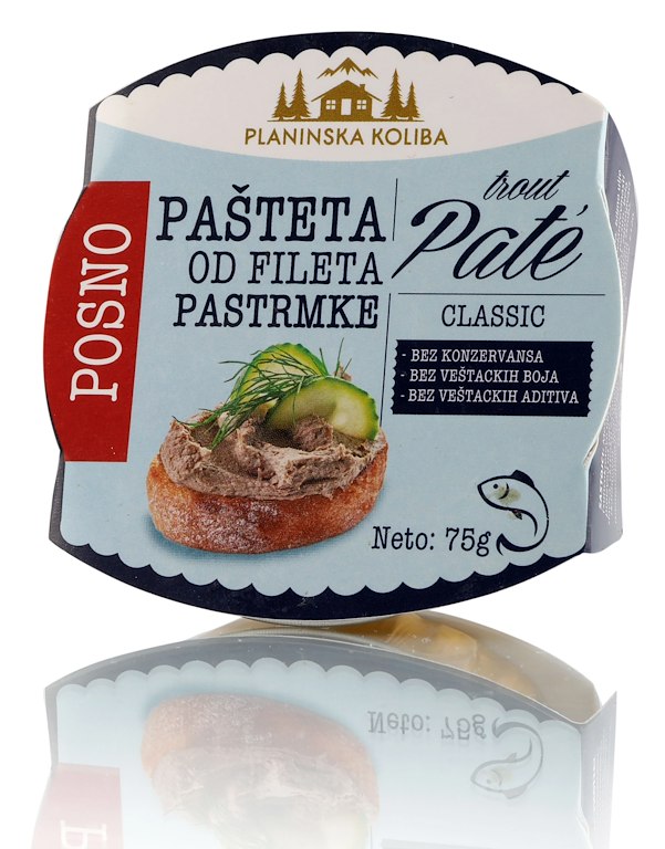 Pašteta od fileta pastrmke 75 g Planinska koliba