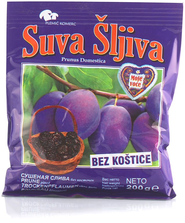 Suve šljive bez koštica 200 g Plemić komerc doo