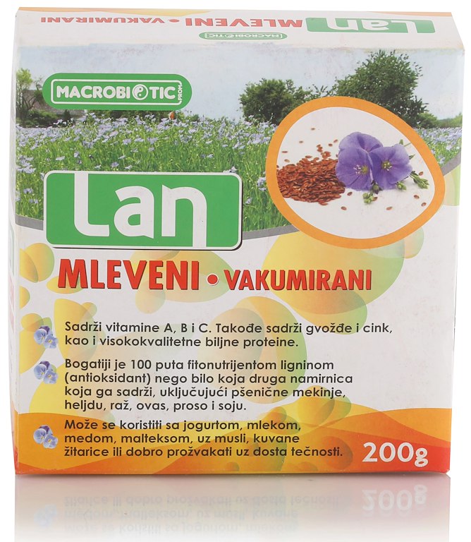 Mleveni lan 200 g Macrobiotic Prom