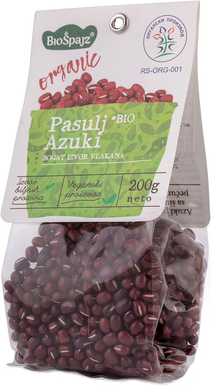 Pasulj azuki (organski proizvod) 200 g Bio Špajz