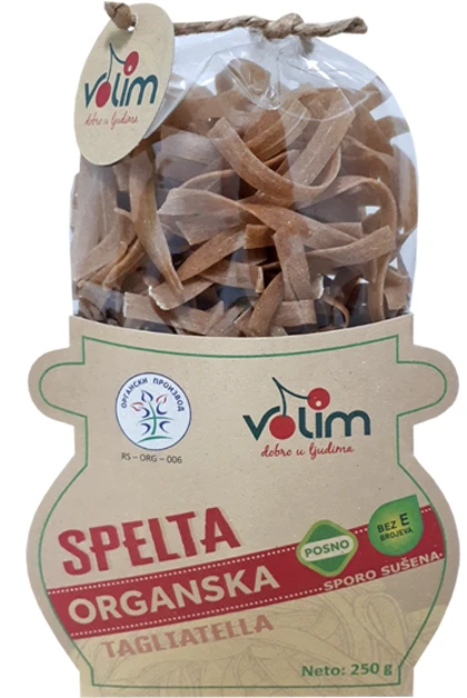 Testenina taljatela sa speltom (organski proizvod) 250 g Volim