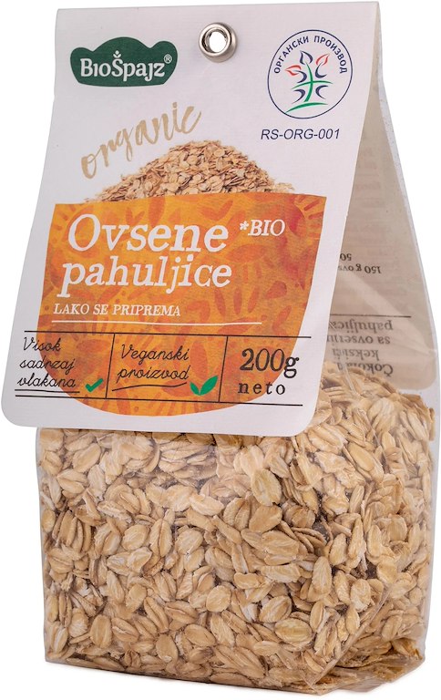 Ovsene pahuljice (organski proizvod) 200 g Bio Špajz