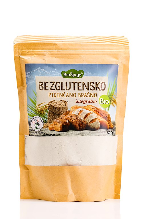 Bezglutensko pirinčano brašno integralno (organski proizvod) 500 g Bio Špajz