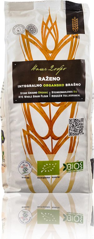 Integralno raženo brašno (organski proizvod) 1 kg Naše dobro