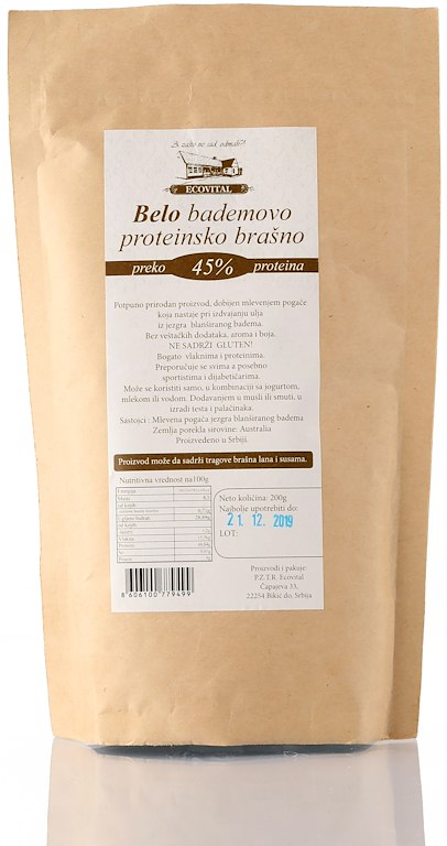 Belo bademovo proteinsko brašno 200 g Ecovital