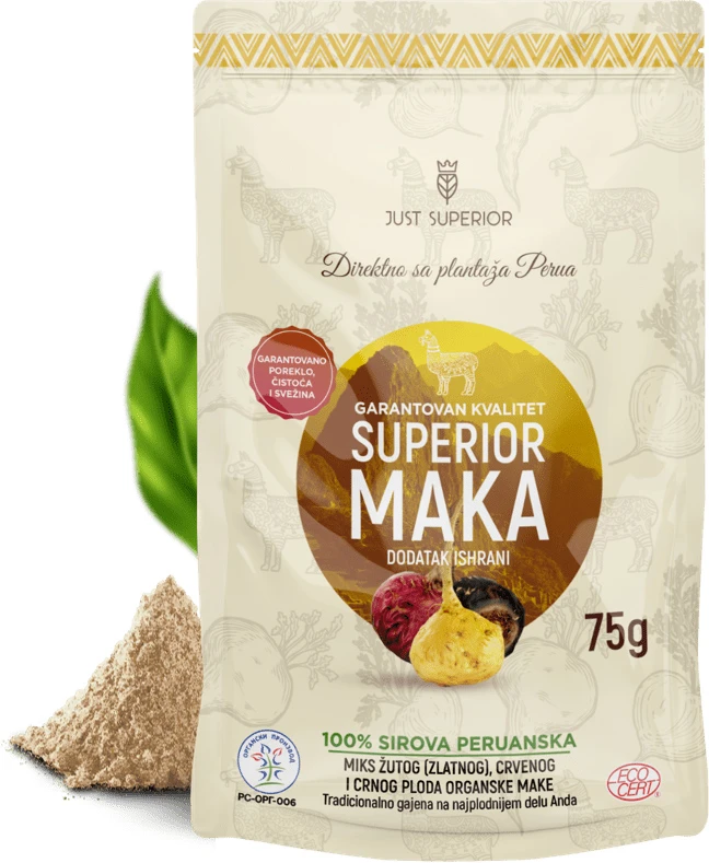 Maka u prahu (organski proizvod) 75 g Just Superior