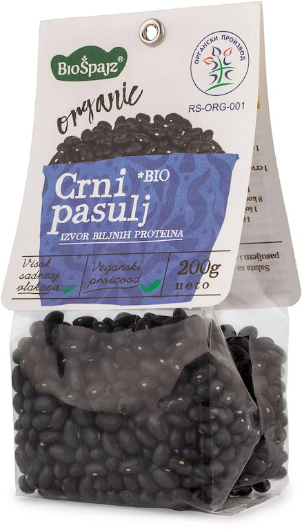 Pasulj crni (organski proizvod) 200 g Bio Špajz