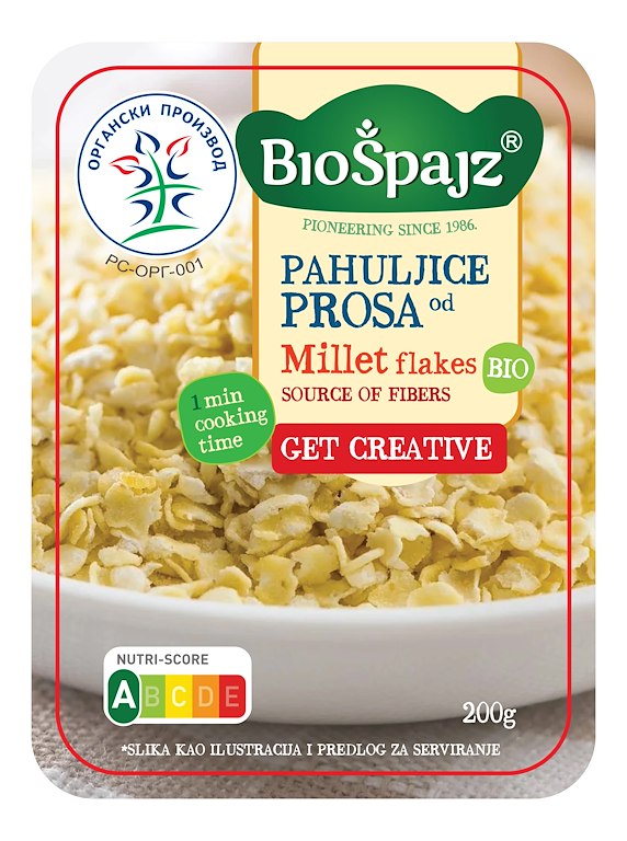 Pahuljice od prosa (organski proizvod) 200 g Bio Špajz