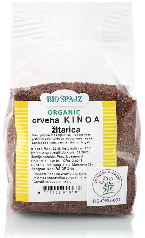 Crvena kinoa (organski proizvod) 200 g Bio Špajz