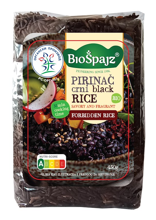 Crni pirinač (organski proizvod) 450 g Bio Špajz