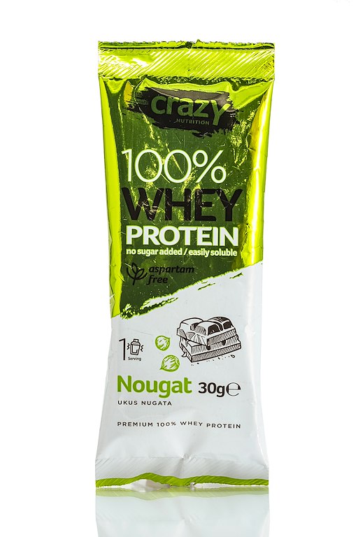 Protein lešnik 30 g Crazy Nutrition