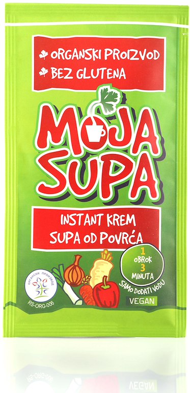 Instant krem supa od povrća (sert. bez glutena) (organski proizvod) 20 g Bio Bolsan