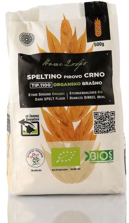 Crno speltino brašno (organski proizvod) 500 g Naše dobro