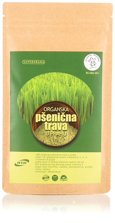 Pšenična trava u prahu (organski proizvod) 100 g Superhrana