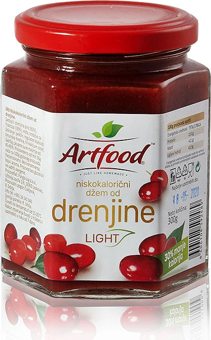 Niskokalorični džem od drenjina light 300 g Artfood