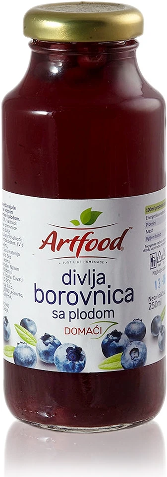 Napitak od divlje borovnice sa plodom 250 ml Artfood