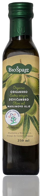 Ekstra devičansko maslinovo ulje (organski proizvod) 250 ml Bio Špajz