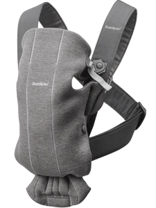 Baby Bjorn Nosiljka Mini Dark gray 3D pamučna 0-12