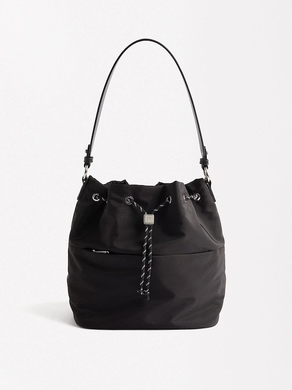 Nylon shoulder bag L