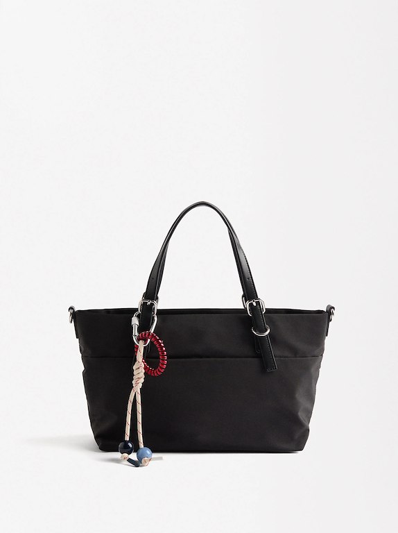 Nylon tote bag with strap M