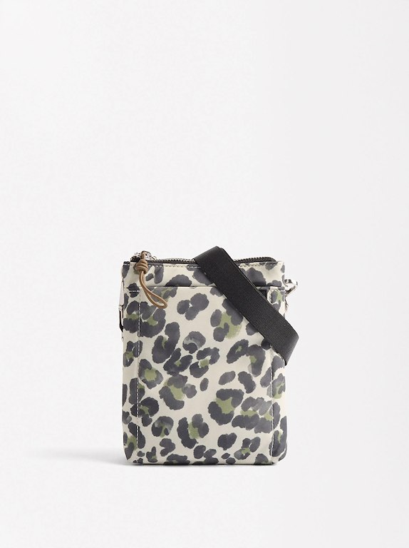 Printed Nylon Crossbody Bag