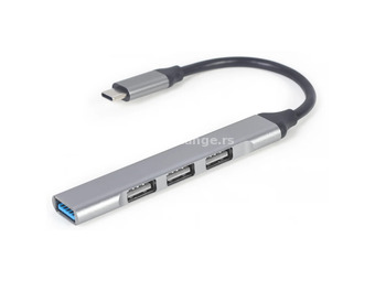 GEMBIRD USB Type-C 4-port USB hub (USB3 x 1 port USB2 x 3 ports) silver