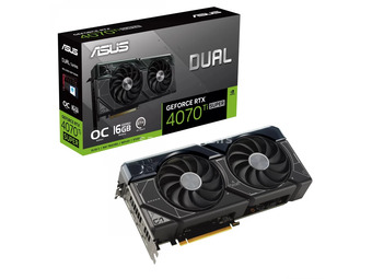 ASUS DUAL-RTX4070TIS-O16G Dual GeForce RTX 4070 Ti SUPER 16GB GDDR6X DLSS3