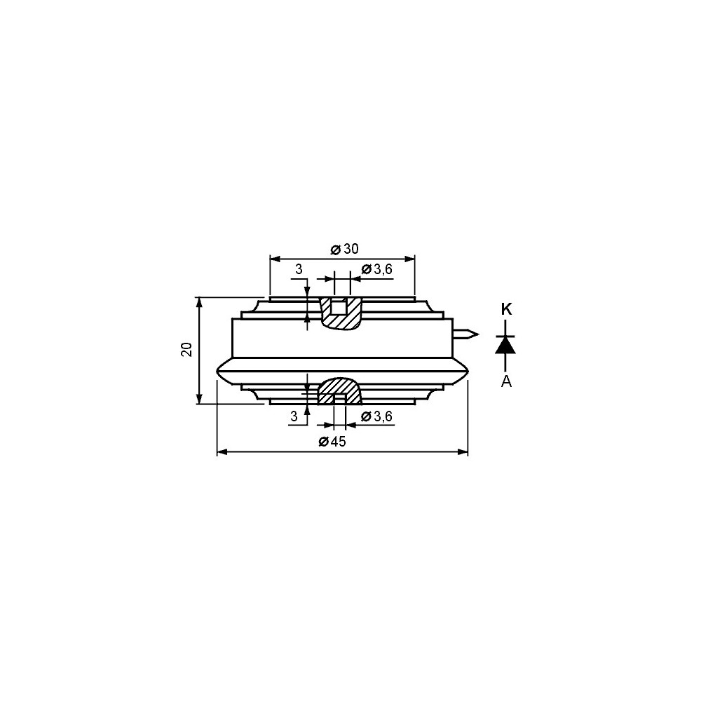 Dioda disk D856-320 320A 800V