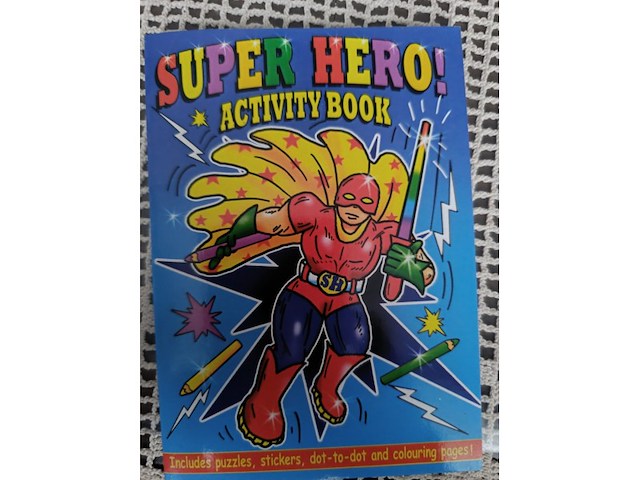 SUPERHERO activity book sa NALEPNICAMA