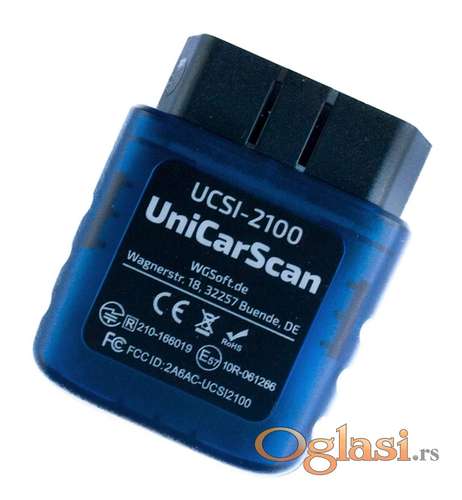 UniCarScan UCSI-2100 OBD2 Bluetooth za BimmerCode i MotoScan