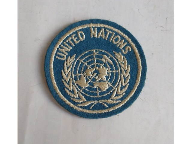 amblem - ševron UNITED NATIONS - PLAVI ŠLEMOVI