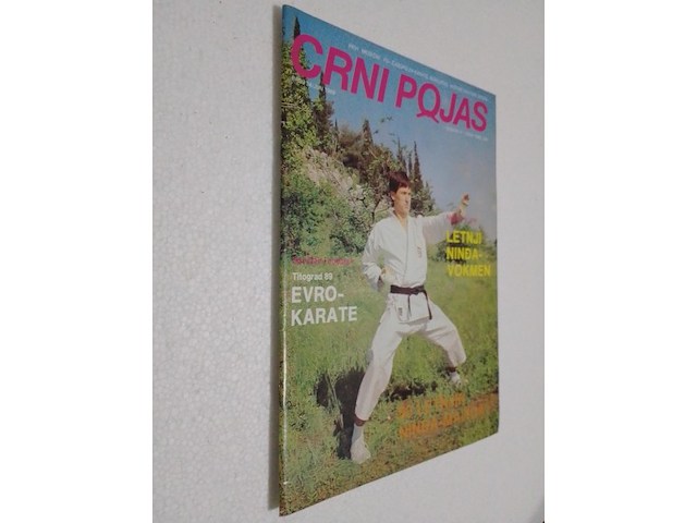 CRNI POJAS, BROJ 34/JUN 1989-ČASOPIS ZA KARATE, BORILAČ