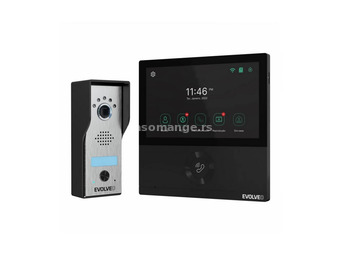 EVOLVEO DoorPhone AHD7 home use WiFi videotelefon stock kapu- or ajtóvezérléssel black monitorral