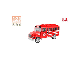 Vatrogasni autobus 1:20 sa zvukom i svetlima 47200