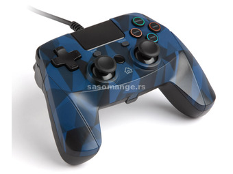 SNAKEBYTE GamePad 4 S wired controller blue camouflage PS4