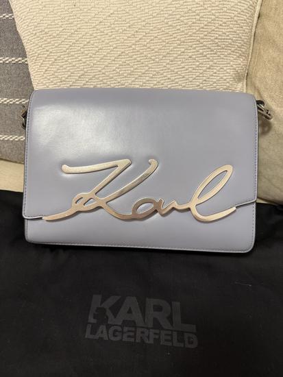 Original Karl Lagerfeld svetlo plava torba