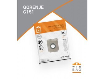 Jednokratna mikrofiber kesa za usisivače Gorenje "Tip GB1" 5/1+motor filter G151-5F