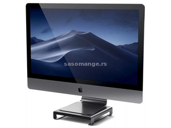 SATECHI Type-C Aluminum Monitor Stand Hub for iMac grey color monitor stand