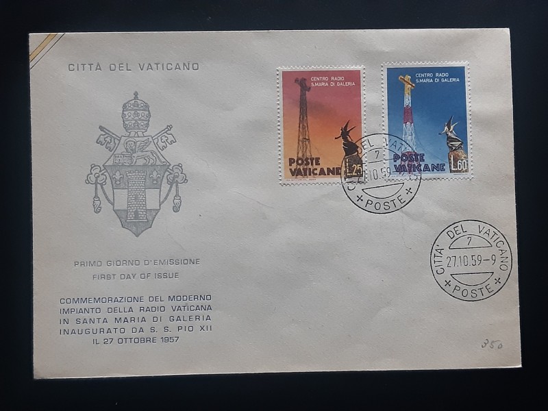 FDC VATICAN 1959