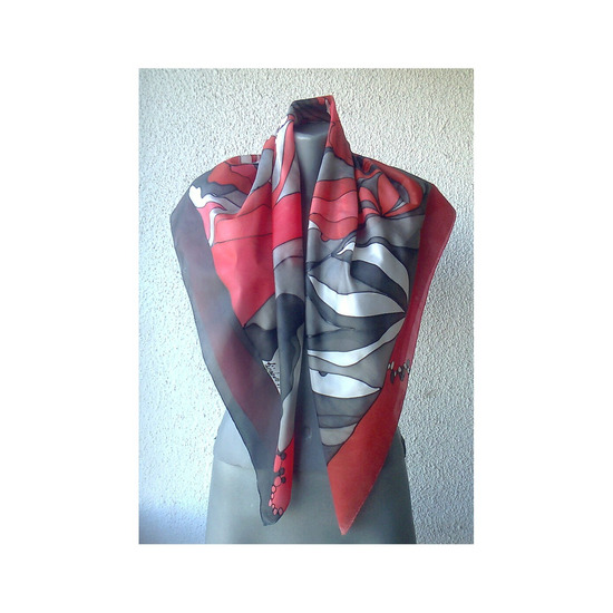 marama svilena ručno slikana 88x87 cm ELIZABETH 89