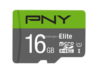 PNY Elite 16GB MicroSDHC 10 MB/s P-SDU16GU185GW-GE