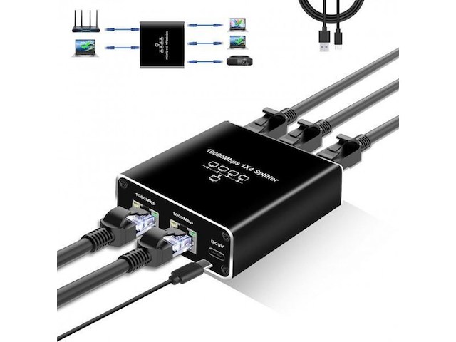 Mrežni (Ethernet) razdelnik 1/4 1000Mbps