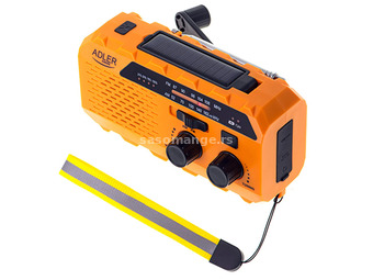 ADLER AD 1197 Radio solar orange