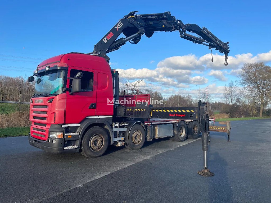 Scania R500 V8 R500 with hiab 800 with jib and winch pokretna dizalica