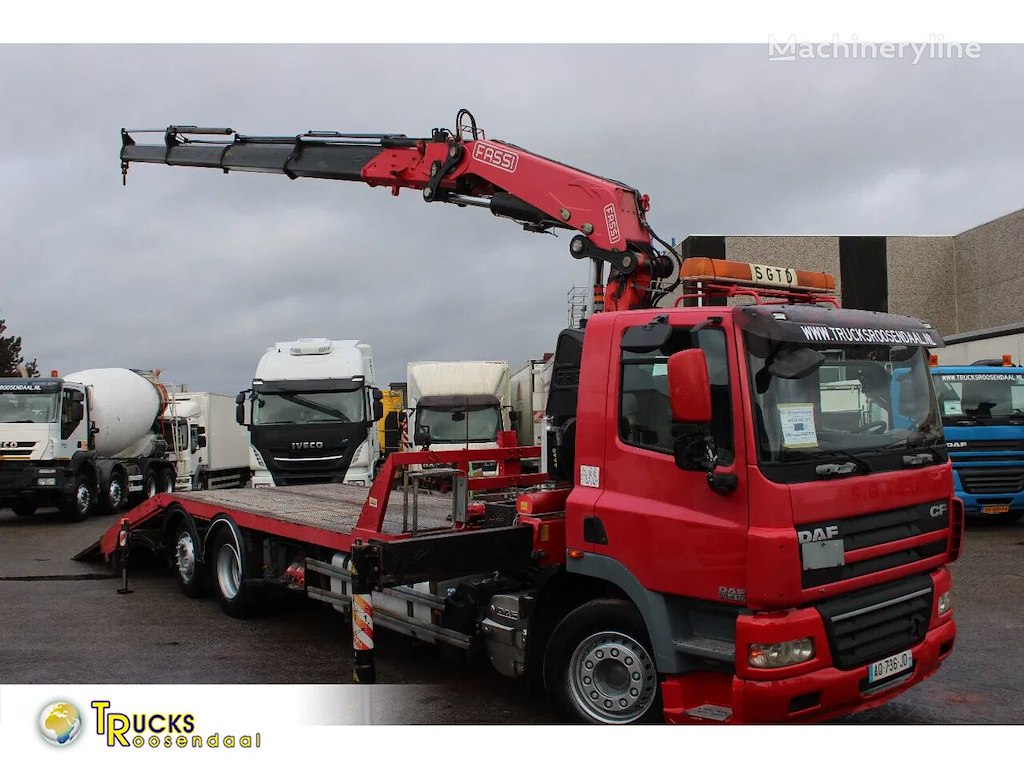 DAF CF 85.410 + FASSI 33ton + transporter edition + winch hydrolic + pokretna dizalica