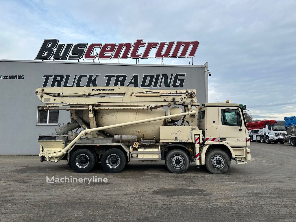 Putzmeister na šasiji Mercedes-Benz Actros 3241 Putzmeister 24-3 m / 125mm pumpa za beton