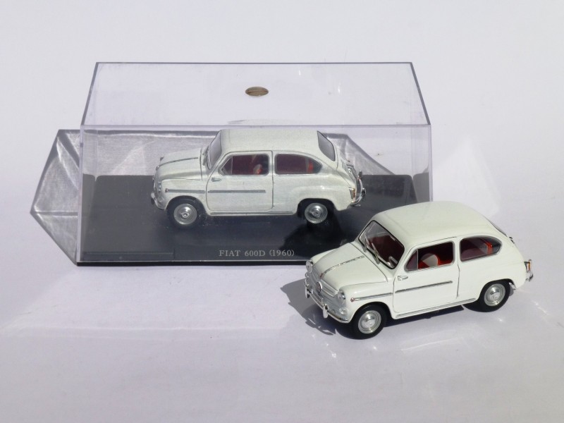 1/24 Fiat 600d 1960 Auto vintage kolekcija