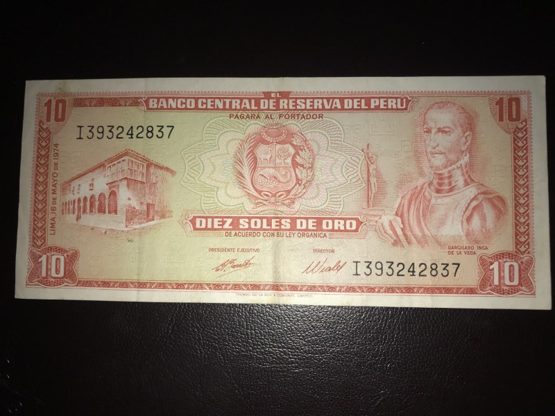 PERU 10 SOLES.1974.