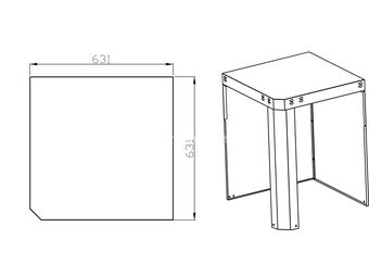 Crni inox ugaoni modul 7902