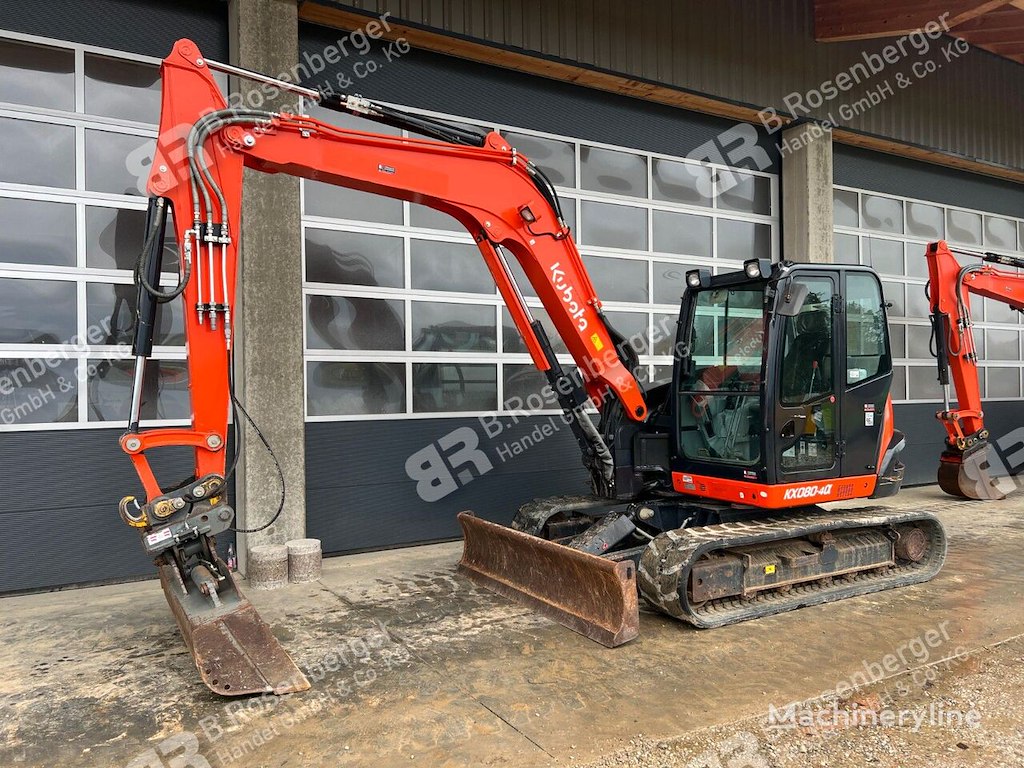 Kubota KX080-4 mini bager